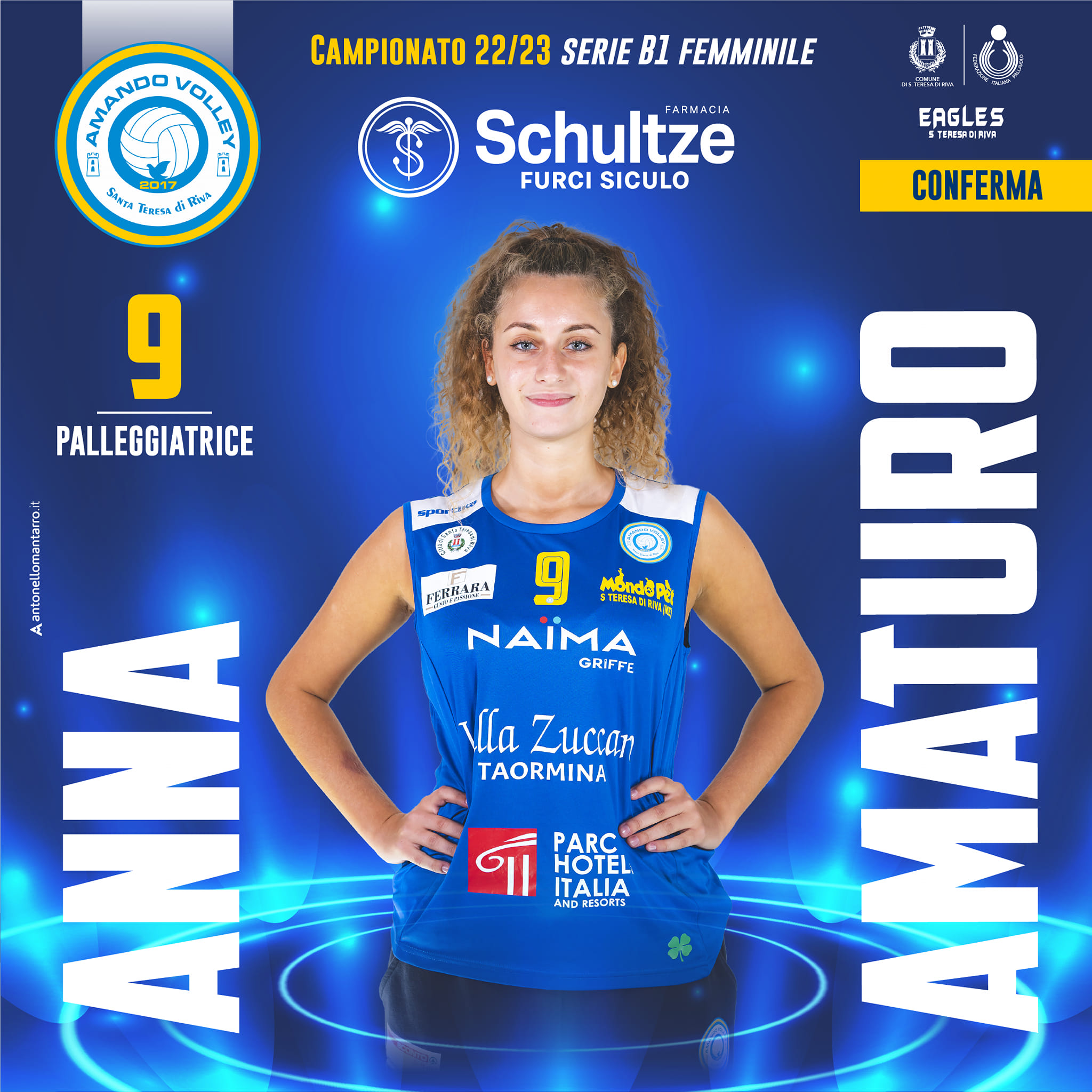Anna Amaturo confermata dall’Amando Volley nel ruolo di palleggiatrice ...
