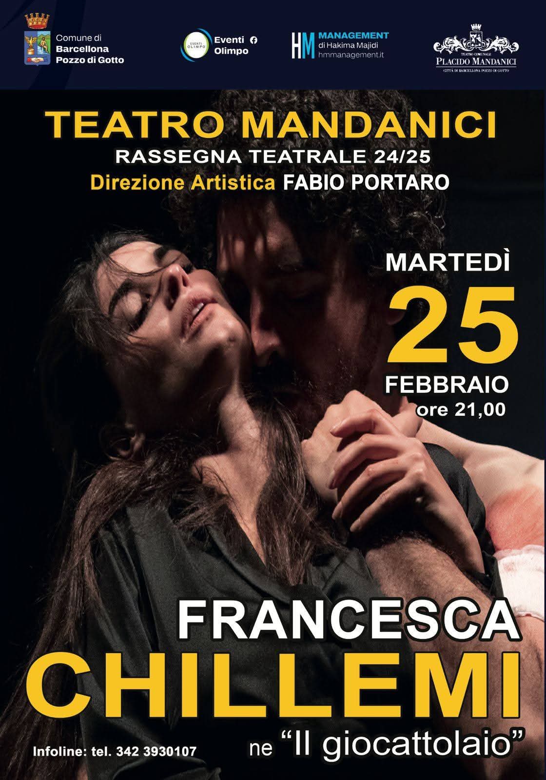 “Il Giocattolaio” al Teatro Placido Mandanici: Francesca Chillemi ...